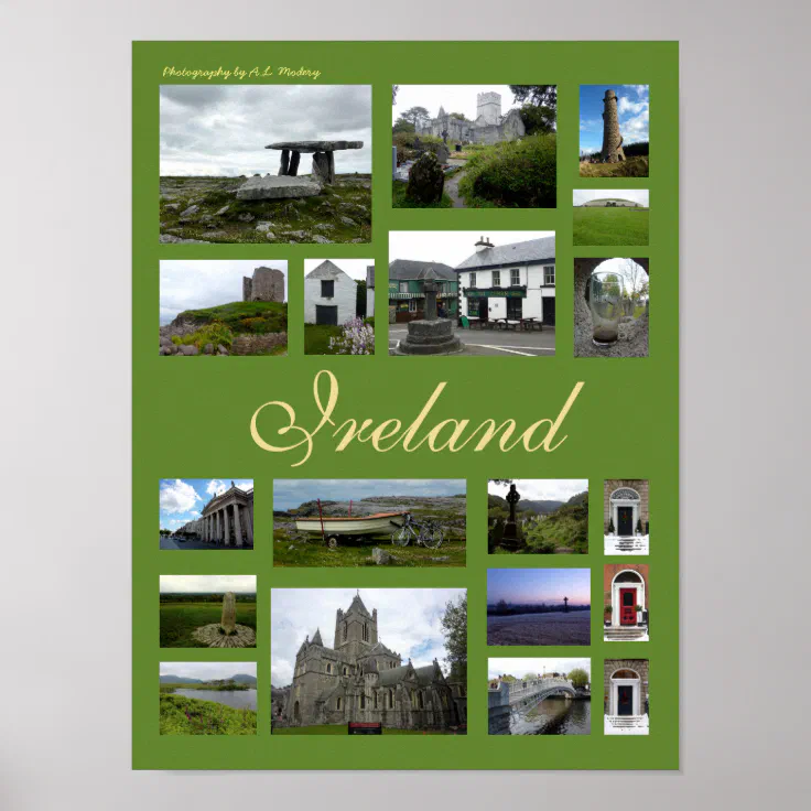 Ireland Collage (Portrait) Poster | Zazzle