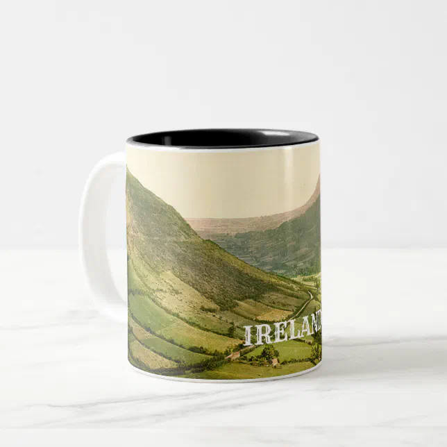 Ireland County Antrim vintage scene Two-Tone Coffee Mug | Zazzle