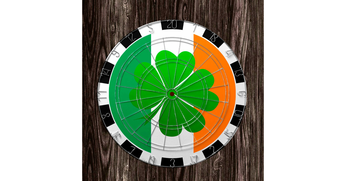 Ireland Dartboard, Shamrock & Irish Flag game Dart Board | Zazzle