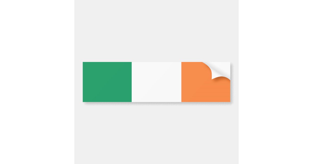 Ireland Flag Bumper Sticker | Zazzle