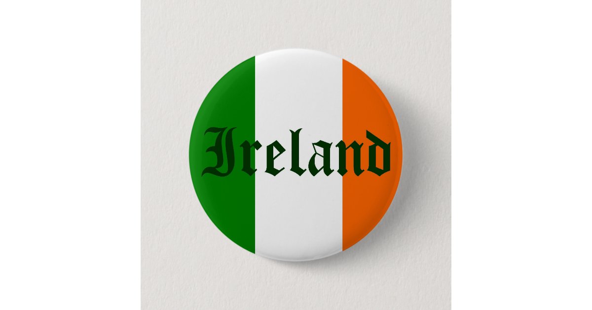 Ireland Flag Button | Zazzle