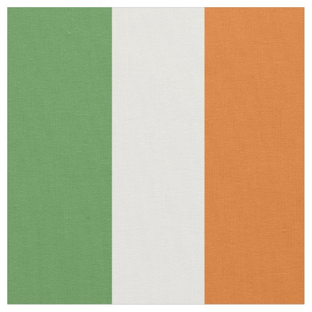Flag of Ireland Fabric | Zazzle
