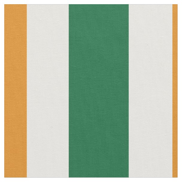 Flag of Ireland Fabric | Zazzle