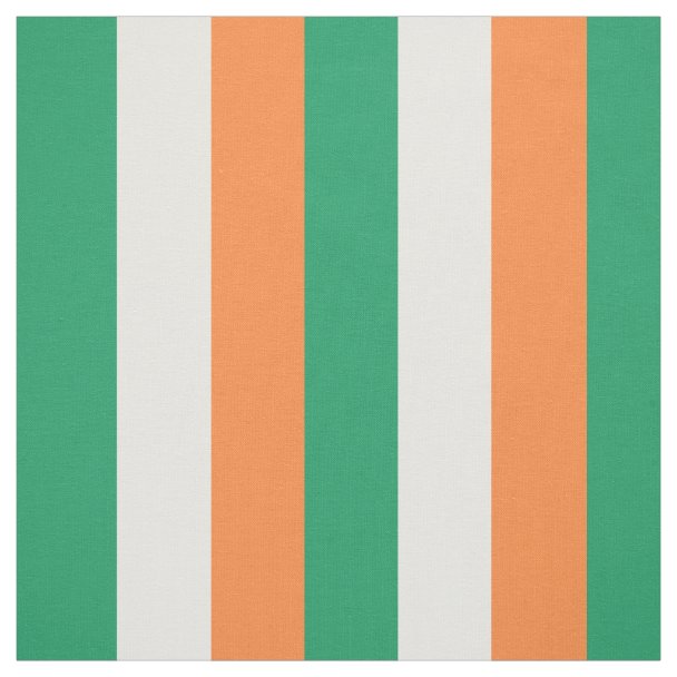 Flag of Ireland Fabric | Zazzle