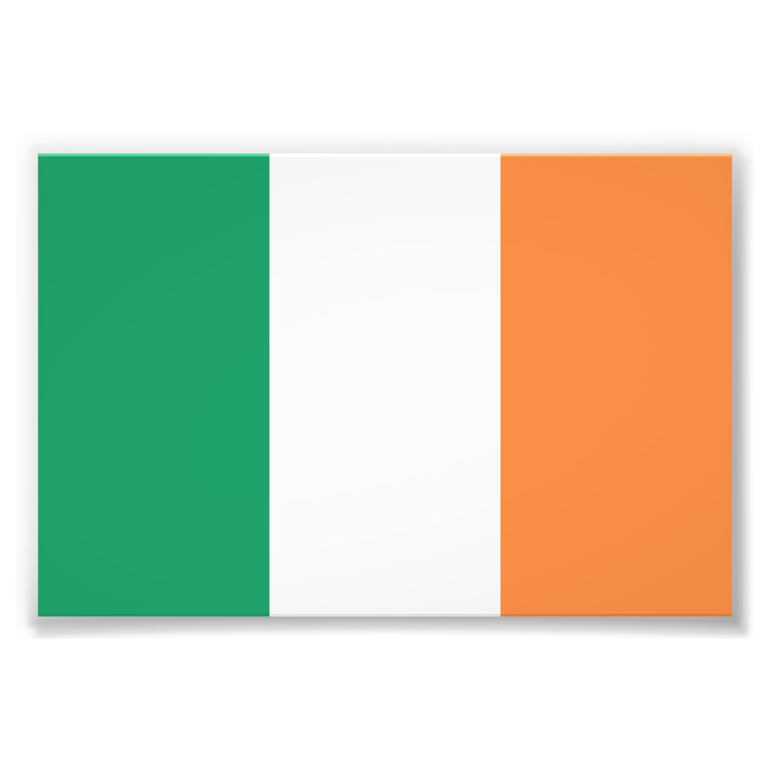 Ireland Flag Photo Print | Zazzle