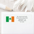 IRELAND FLAG Shamrock Custom Return Address Label | Zazzle