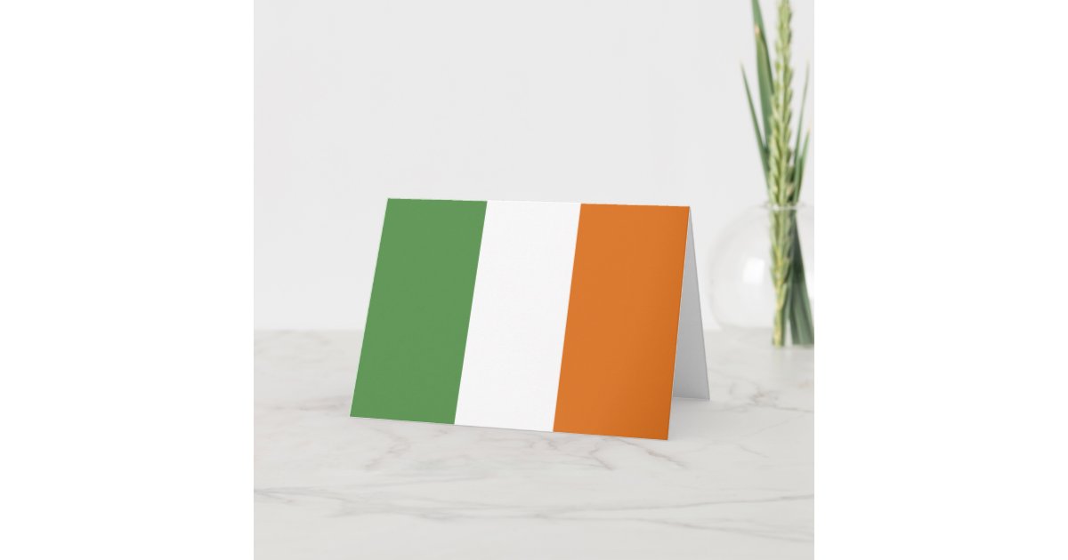 Ireland flag thank you card | Zazzle