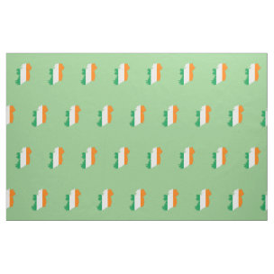 Flag of Ireland Fabric | Zazzle