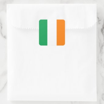 Ireland (Irish) Flag Square Sticker | Zazzle