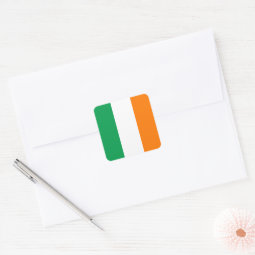 Ireland (Irish) Flag Square Sticker | Zazzle