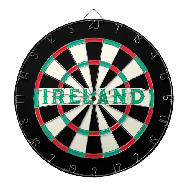 IRELAND Irish Old Classic Design Green Text Dart Board | Zazzle
