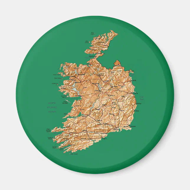 Ireland Map Magnet | Zazzle