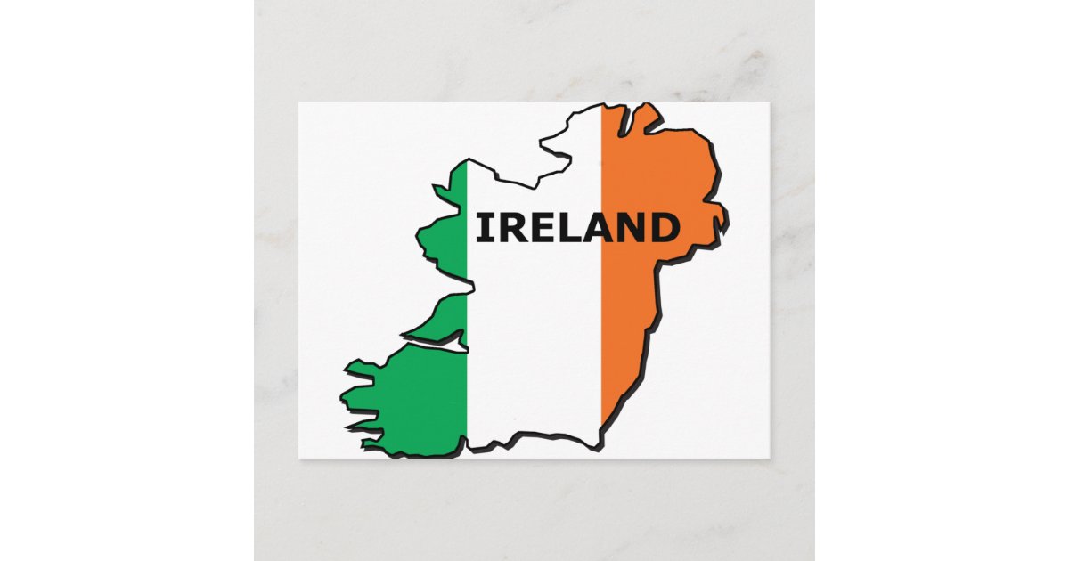 Ireland Map Postcard | Zazzle