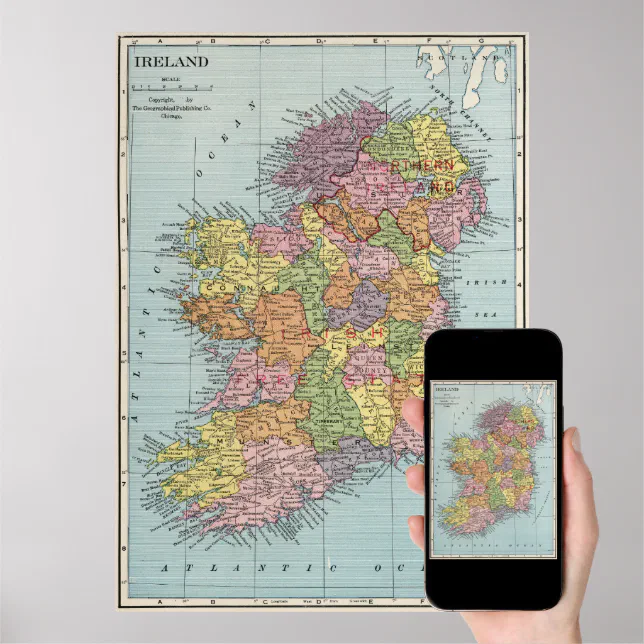 Ireland map poster | Zazzle