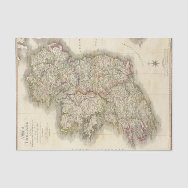 Ireland map tissue paper | Zazzle
