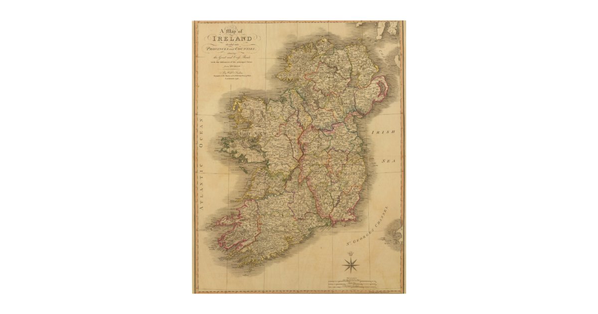 Ireland map wood wall decor | Zazzle
