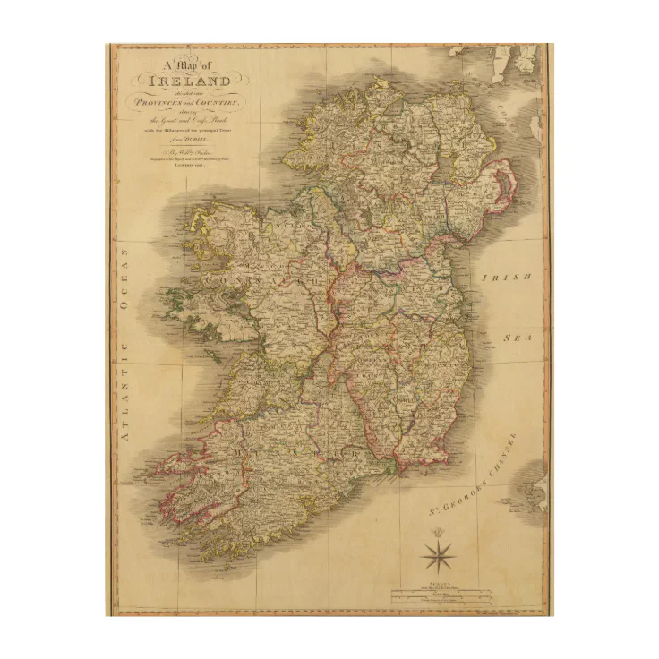 Ireland map wood wall decor | Zazzle