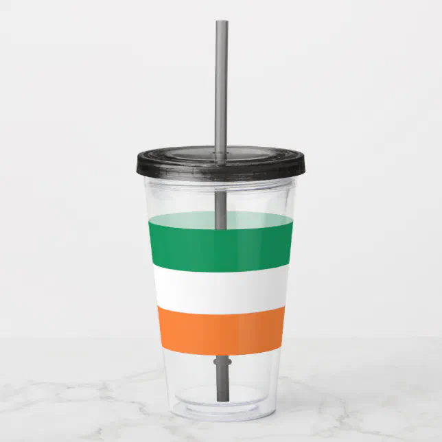 Ireland National Flag, Irish standard, Banner Acrylic Tumbler | Zazzle