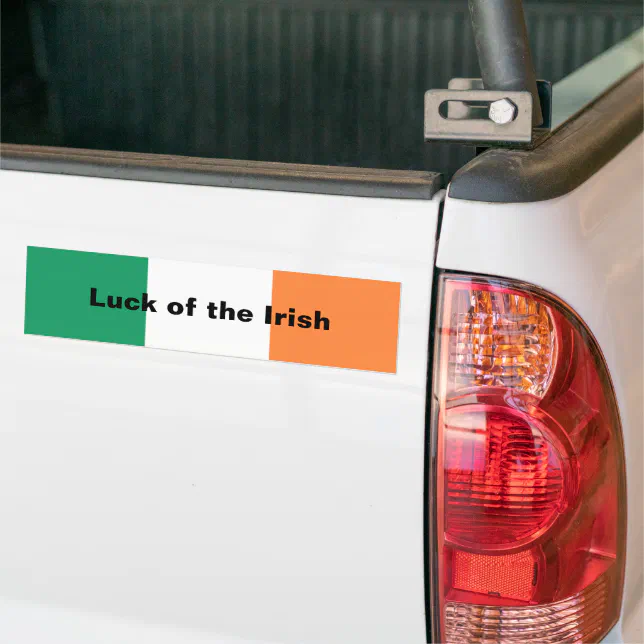 Ireland National Flag, Irish standard, Banner Bumper Sticker | Zazzle