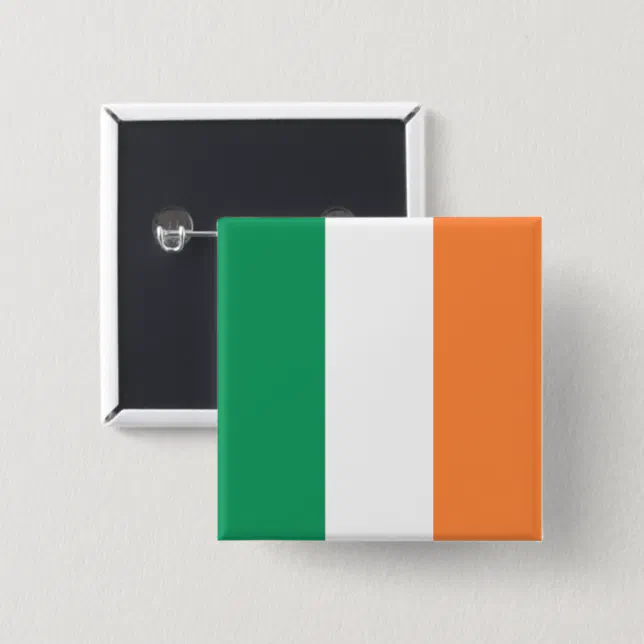 Ireland National Flag, Irish standard, Banner Button | Zazzle