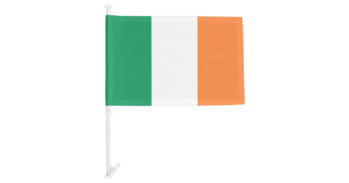 Ireland National Flag, Irish standard, Banner Car Flag | Zazzle