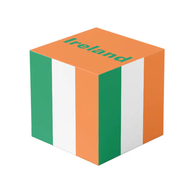 Ireland National Flag, Irish standard, Banner Cube | Zazzle