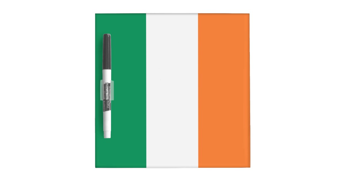 Ireland National Flag, Irish standard, Banner Dry Erase Board | Zazzle