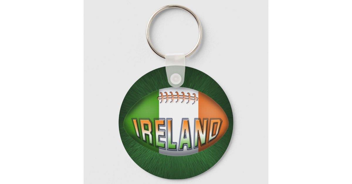 Ireland Rugby Ball Keychain | Zazzle