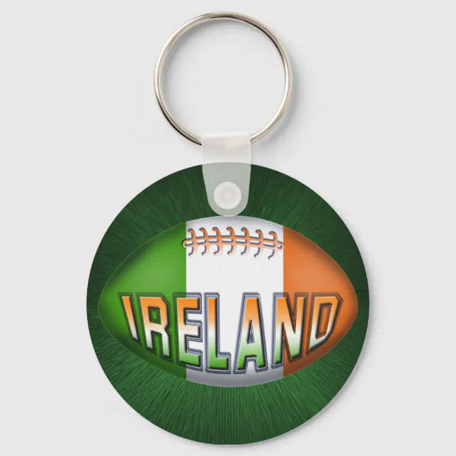 Ireland Rugby Ball Keychain | Zazzle
