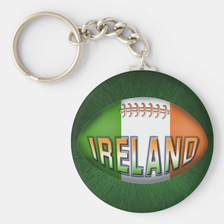 Ireland Rugby Ball Keychain | Zazzle