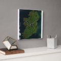Ireland Satellite Map Clock | Zazzle