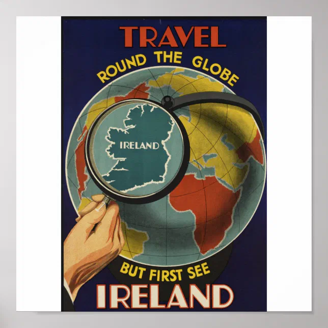 Ireland Vintage Travel Poster | Zazzle