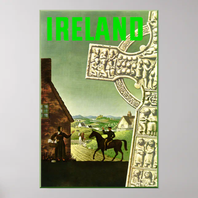 Ireland. Vintage travel poster | Zazzle