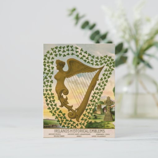 Ireland's Historical Emblems Postcard | Zazzle