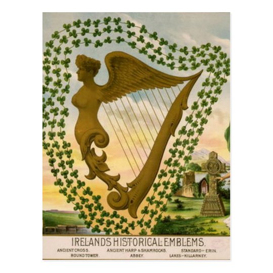 Ireland's Historical Emblems Postcard | Zazzle.com