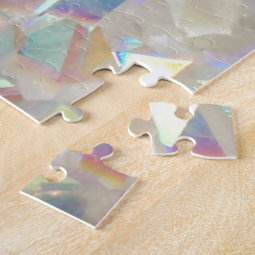 Iridescent Aura Crystals Jigsaw Puzzle | Zazzle
