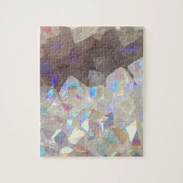Iridescent Aura Crystals Jigsaw Puzzle | Zazzle