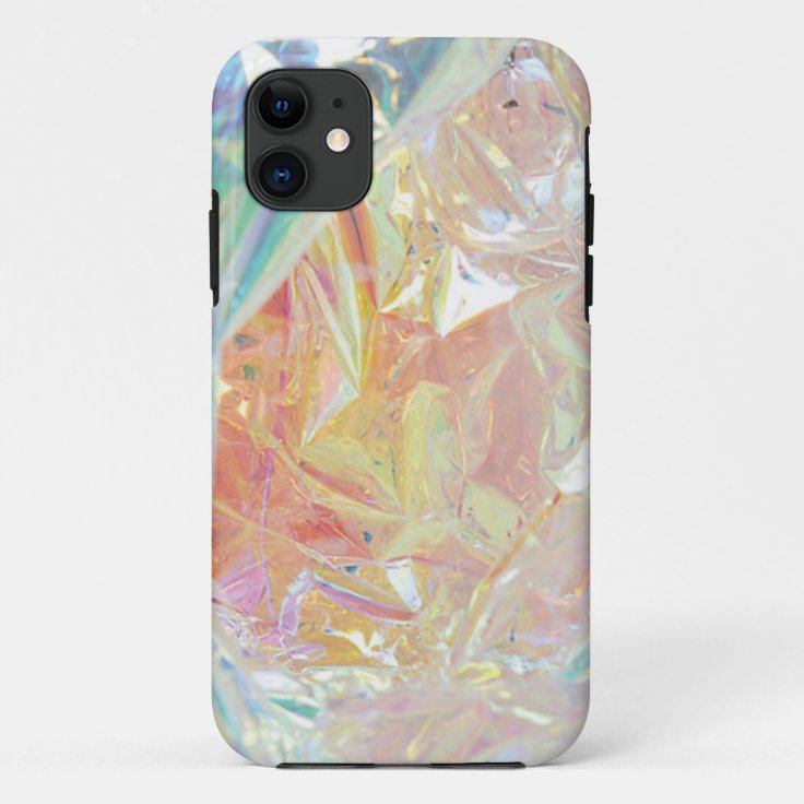 Iridescent Cellophane Radiance iPhone case | Zazzle