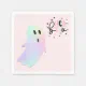 Iridescent Ghost Hey Boo Pastel Halloween Birthday Napkins | Zazzle