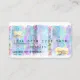 iridescent holographic Modern Credit Card | Zazzle