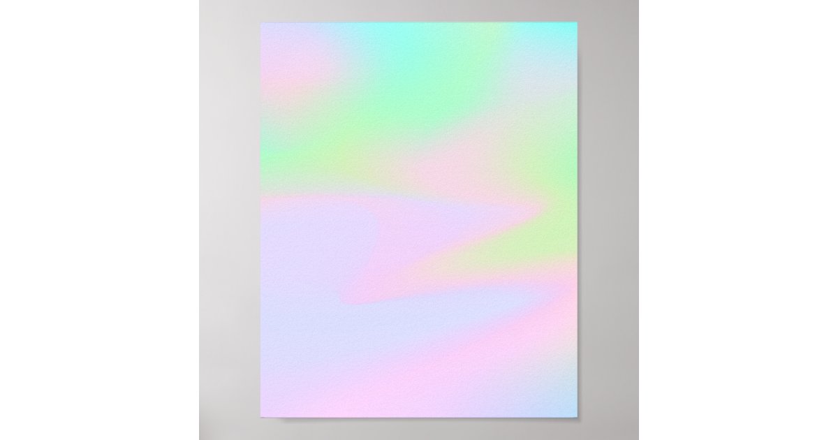 Iridescent Holographic Poster | Zazzle