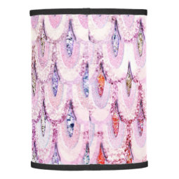 Iridescent pink Glitter Mermaid Fish Scales Lamp Shade | Zazzle