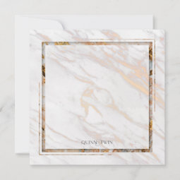 Iridescent Pink Marble Note Card | Zazzle