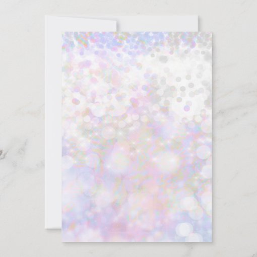 Iridescent Pink Sparkle Glam Party Invitations | Zazzle