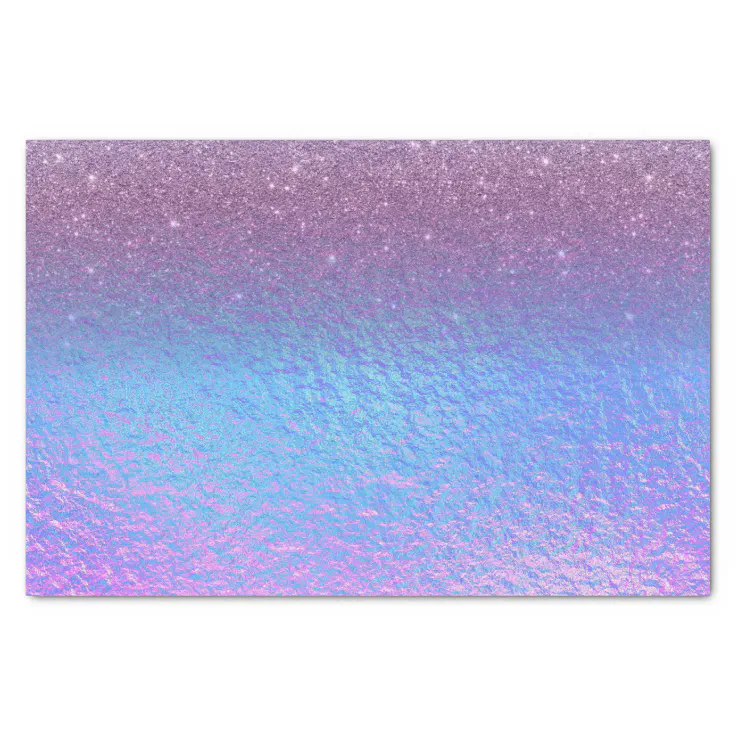 Iridescent Purple Fading Glitter Tissue Paper | Zazzle