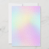 Iridescent Purple Foam Party Birthday Invitation | Zazzle