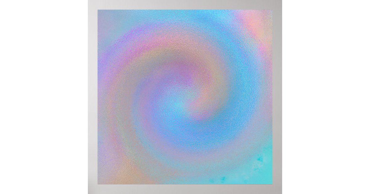 Iridescent Spiral Poster | Zazzle