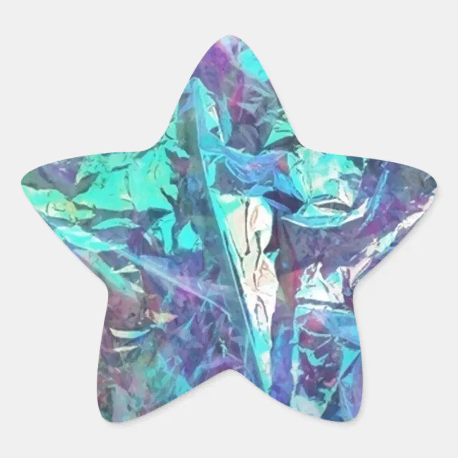 iridescent star sticker | Zazzle