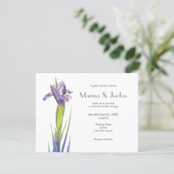 Iris 2 invitation | Zazzle