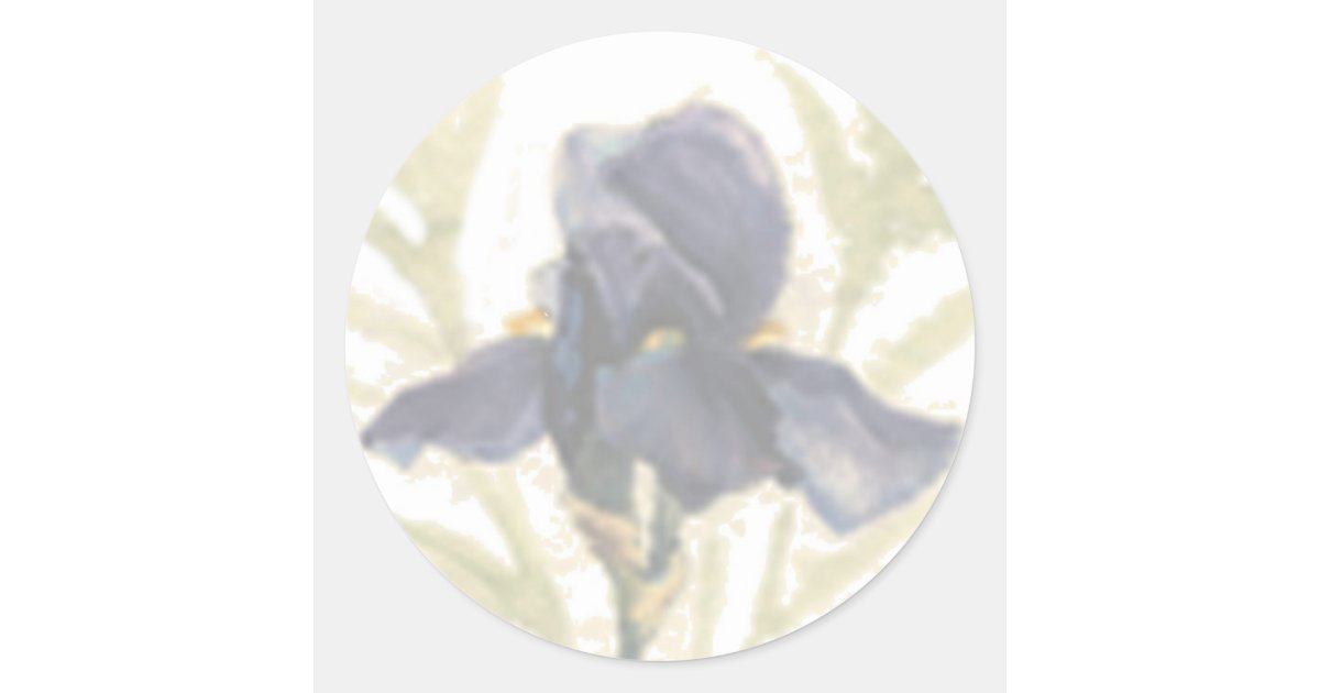 Iris Classic Round Sticker | Zazzle